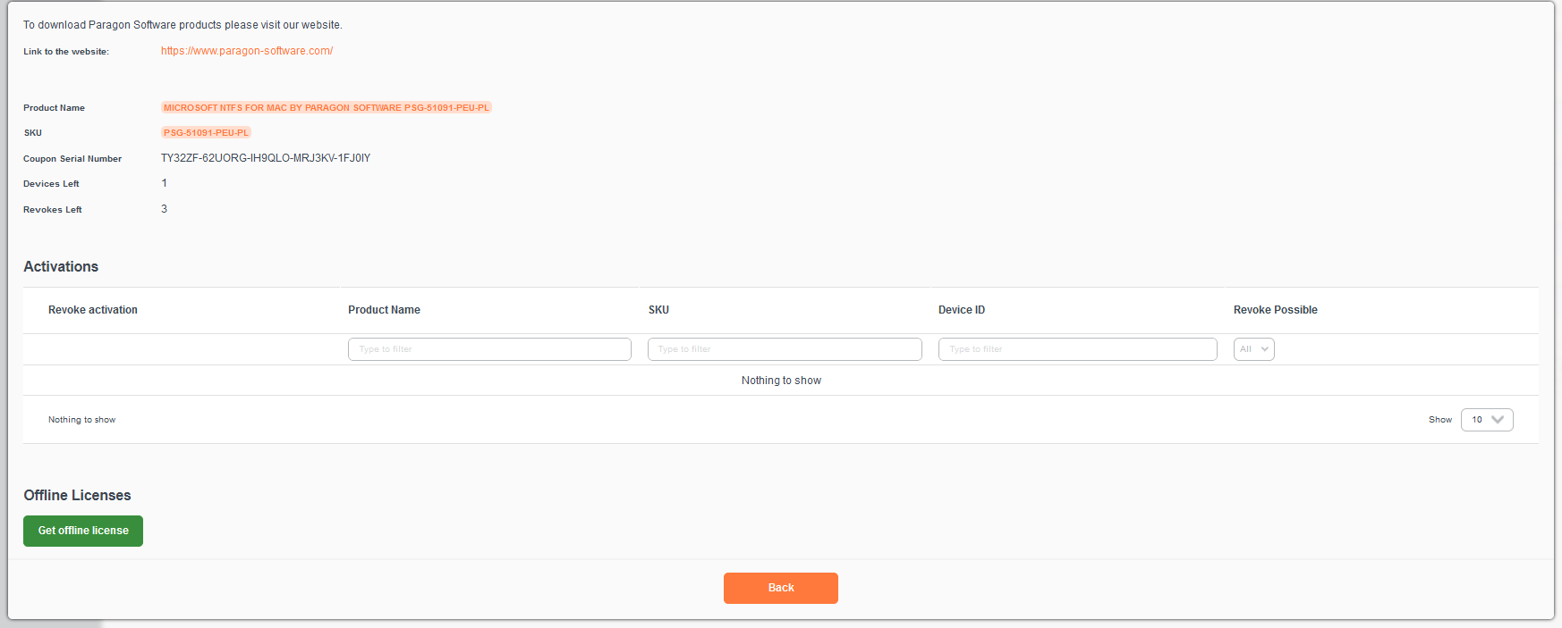 How to Activate Your Purchased Software Offline – Paragon Support