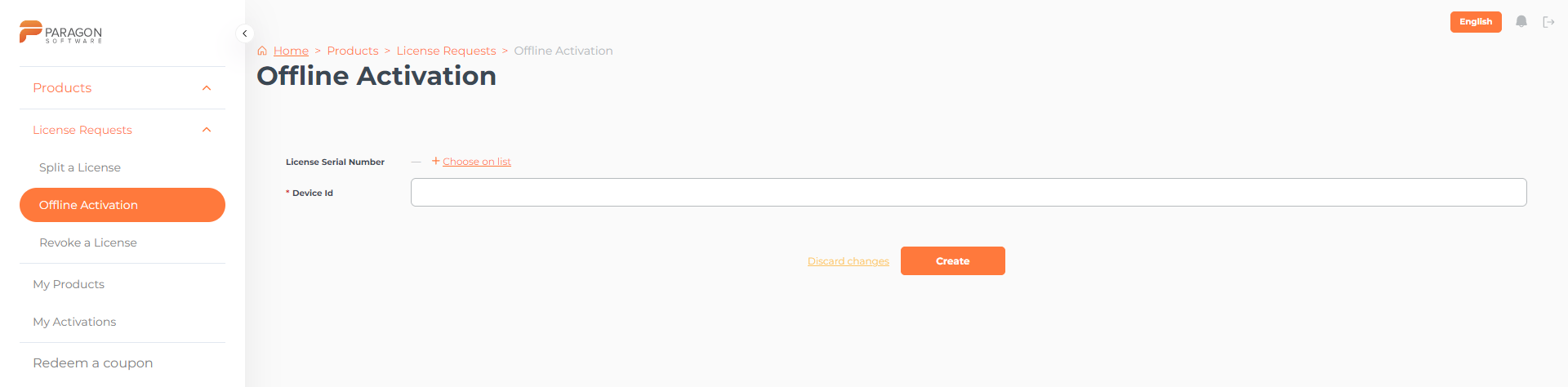 How to Activate Your Purchased Software Offline – Paragon Support